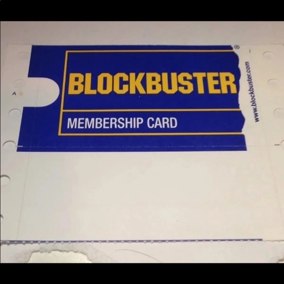 Other | Very Rare Blockbuster Membership Card | Poshmark